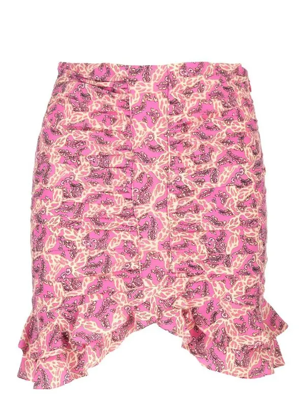 Isabel Marant Étoile Milendi High-waisted Mini Skirt - Pink
