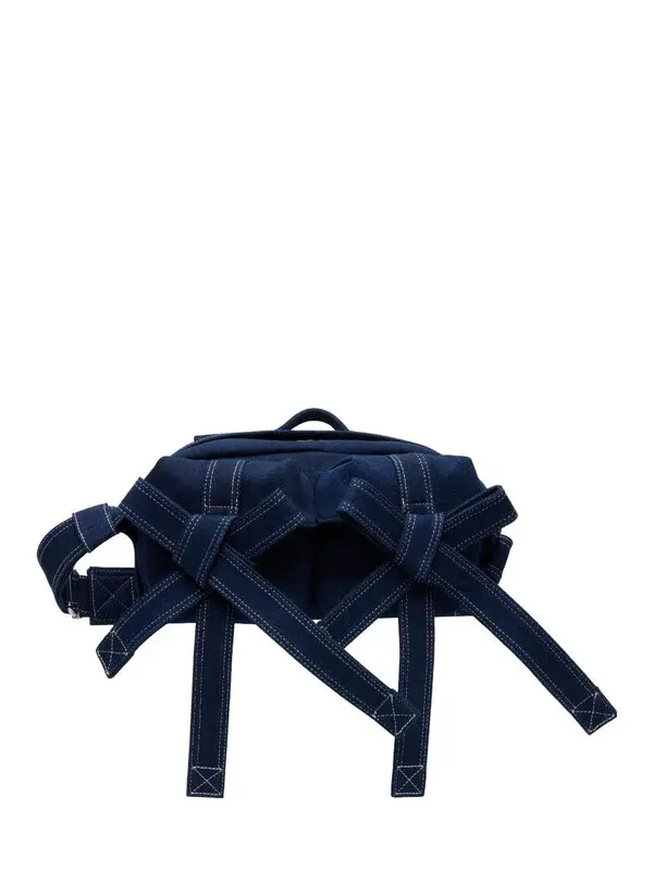Simone Rocha Beaded Bow Crossbody Bag - Indigo/pearl/clear