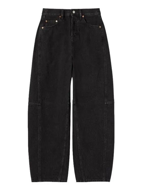 Gucci Petite Fit Balloon Denim Pants - Black