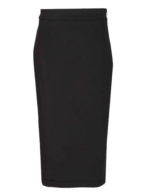 Moncler X Edward Enninful Back Slit Midi Skirt - Black
