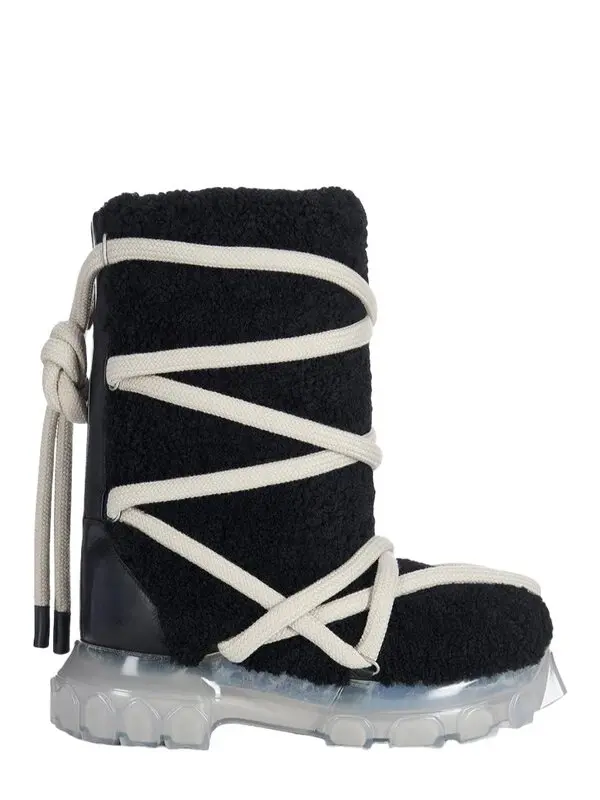 Rick Owens Lunar Tractor Boots - Black