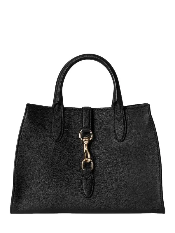 Gucci Medium Tote Bag With Hook Closure - Black