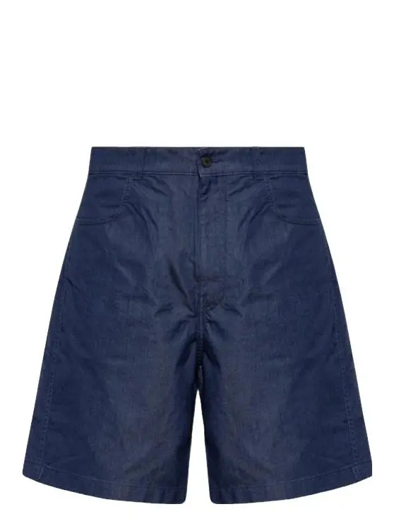 Givenchy Paris Logo Printed Above The Knee Shorts - Blue