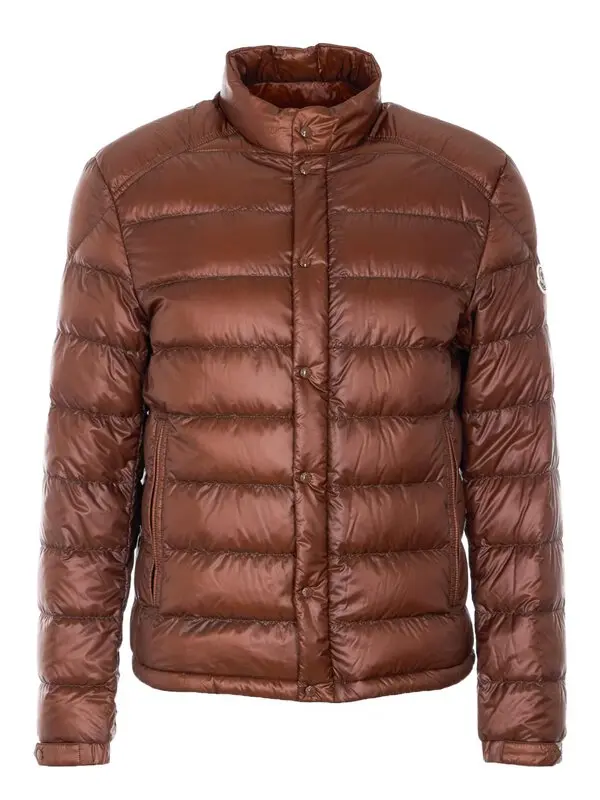 Moncler Quilted Down Jacket With Stand Collar - No