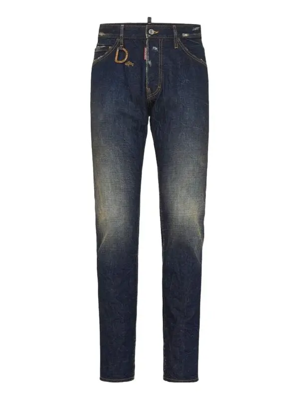 Dsquared2 Dark Wash Cool Guy Distressed Jeans - Blue