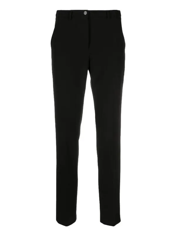 Seventy Cropped Slim-cut Trousers - Black