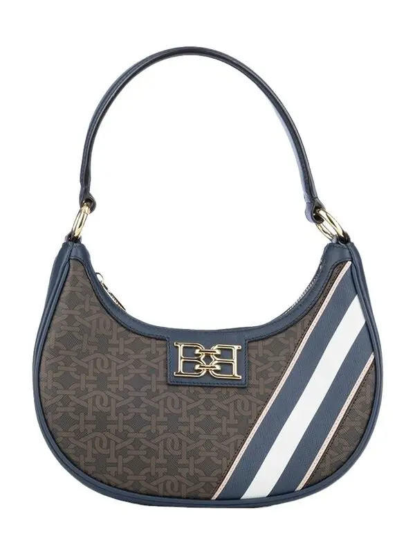 Bally Monogram Zipper Handbag - Black