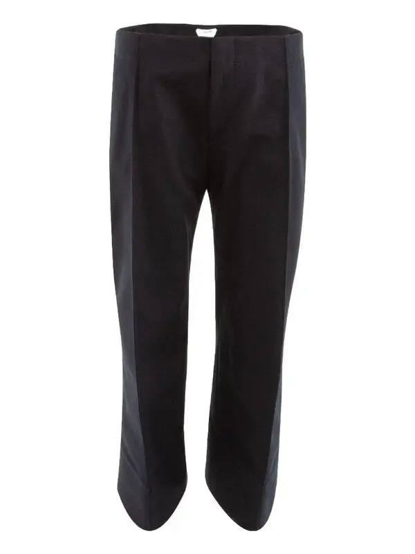 Bottega Veneta Straight-leg Cropped Trousers - Black