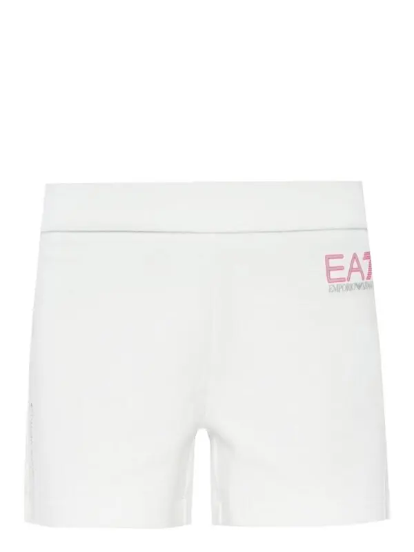 EA7 Logo Shorts - White