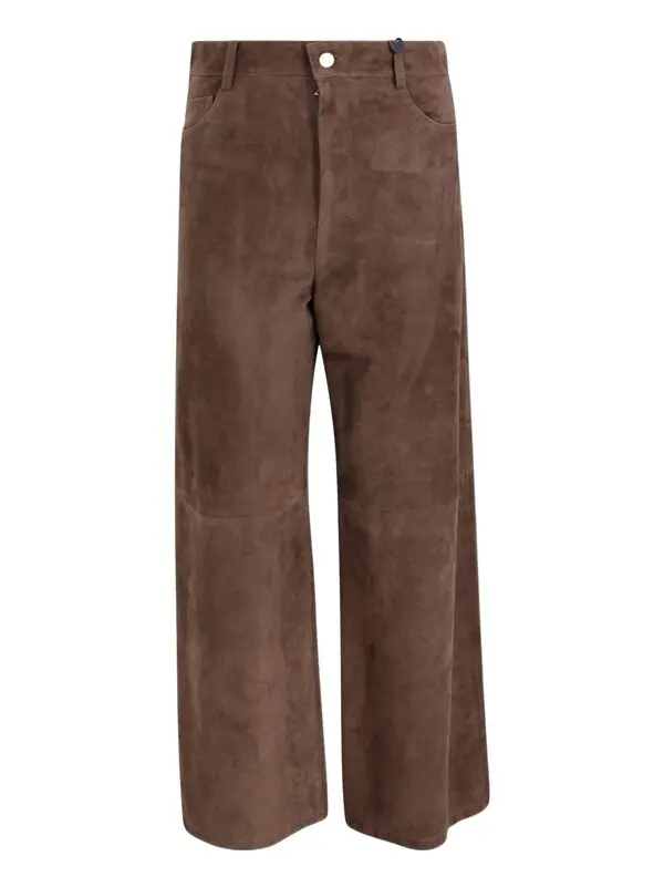 Max Mara Fulmine Straight Leg Pants - Brown