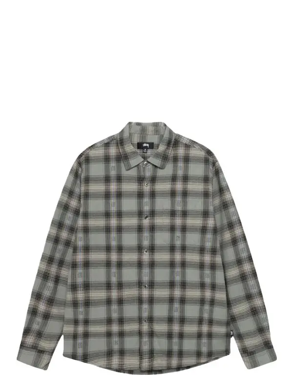 StÜssy Motif Plaid Shirt - Grey