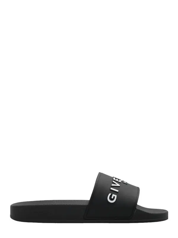 Givenchy Logo Detailed Slides - Black