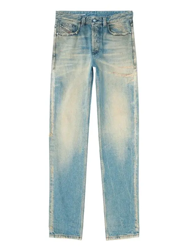 DIESEL® Regular Fit Tapered Jeans - Light Blue