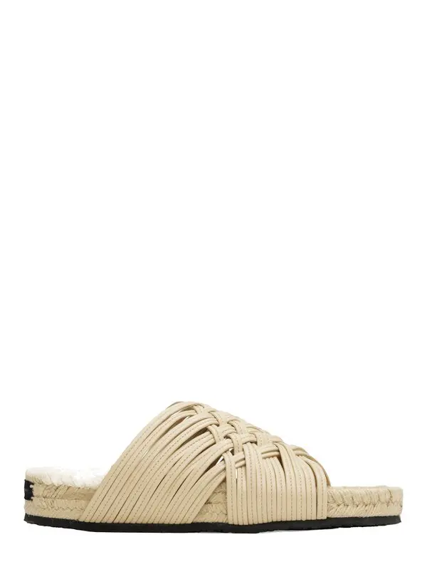 Stella McCartney Braided Slides - Nude