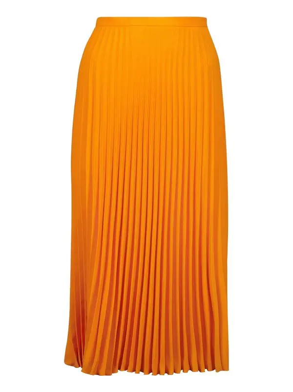 MAISON MARGIELA High Waist Pleated Skirt - Orange