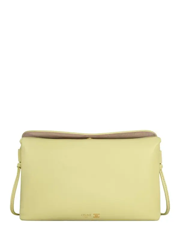 Celine Trio Flap In Smooth Lambskin - Citrus