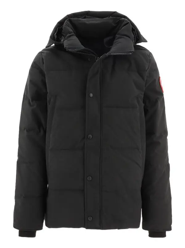 Canada Goose Wyndham Hooded Padded Jacket - Black