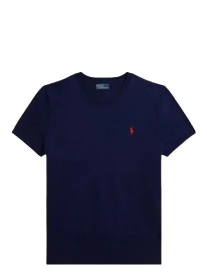 Polo Ralph Lauren Short-sleeve Crewneck T-shirt With Logo Detail - Black