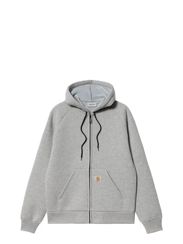 Carhartt Work In Progress Car-lux Zipped Hoodie - Gray