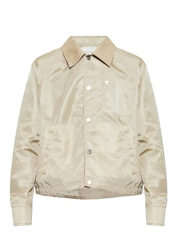 Ami De Coeur Stud Buttoned Jacket - Nude