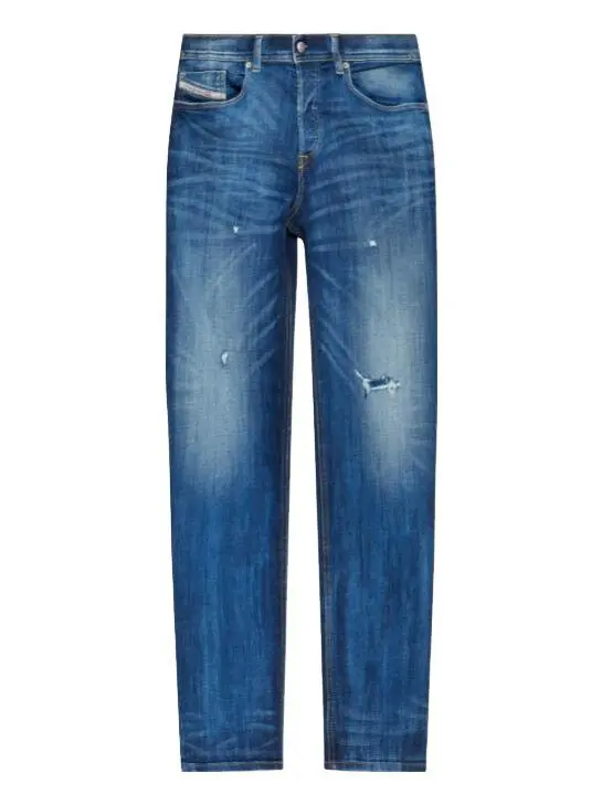 DIESEL® 2023 D-definitive Straight Leg Distressed Jeans - Blue