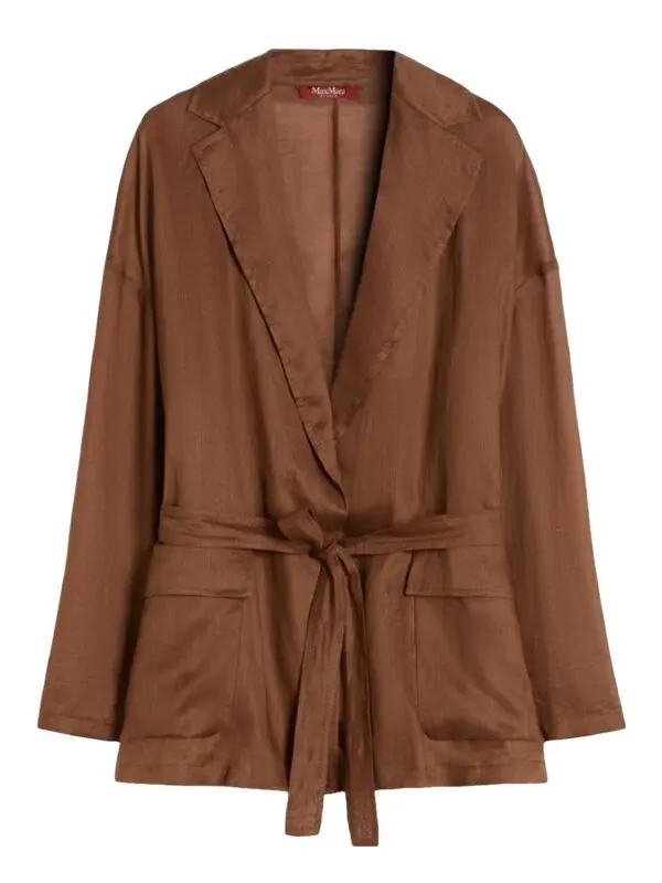 Max Mara Belted Jacket - Clay Color