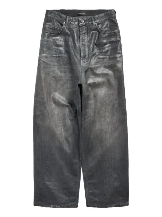 Balenciaga Mid-rise Button-fastening Pocket Trousers - Light Gray