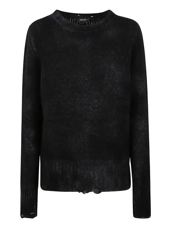 Avant Toi Crew Neck Sweater - Black
