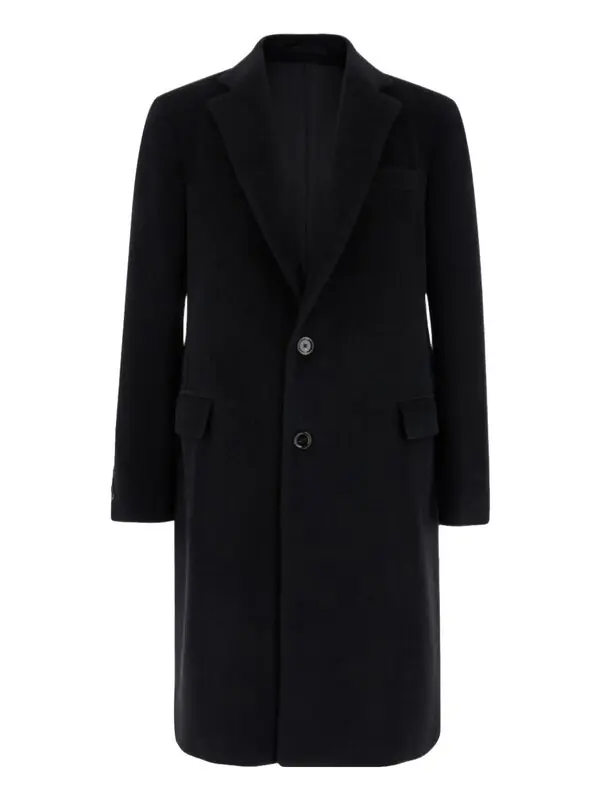 LARDINI Virgin Wool Coat - Black