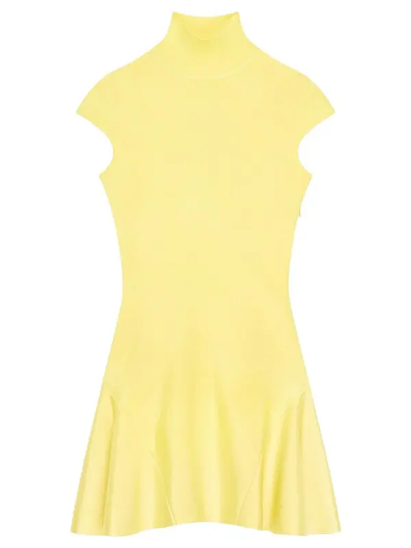 Givenchy Flared Mini Dress - Giallo Acido