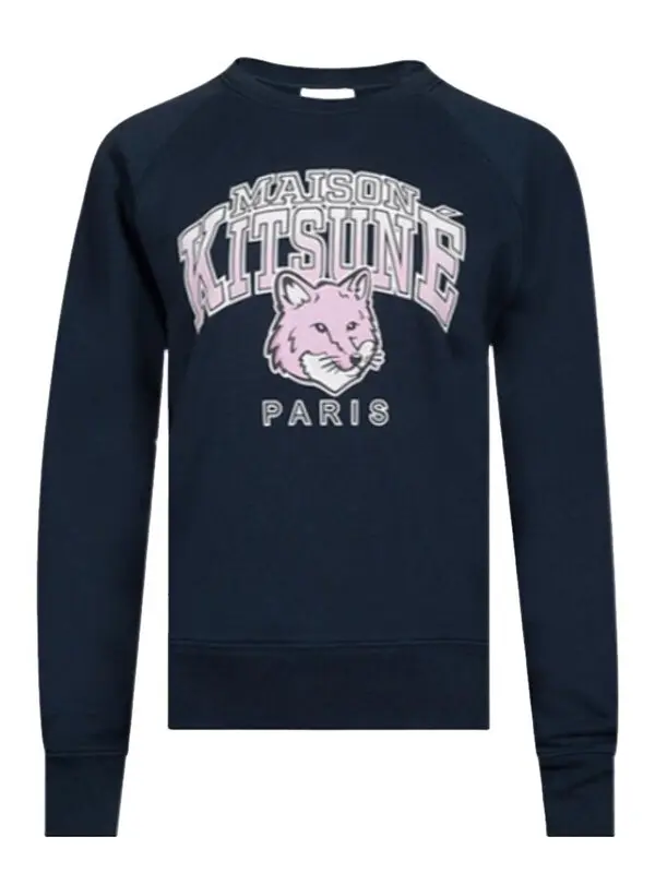 Maison Kitsuné Letter Logo Pullover - Black
