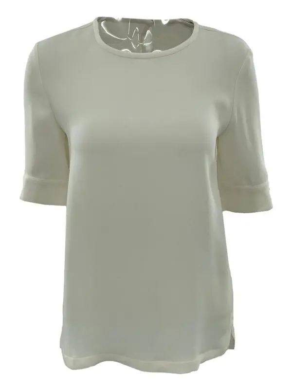 Max Mara Short Sleeve Round Neck Shirt - Gray