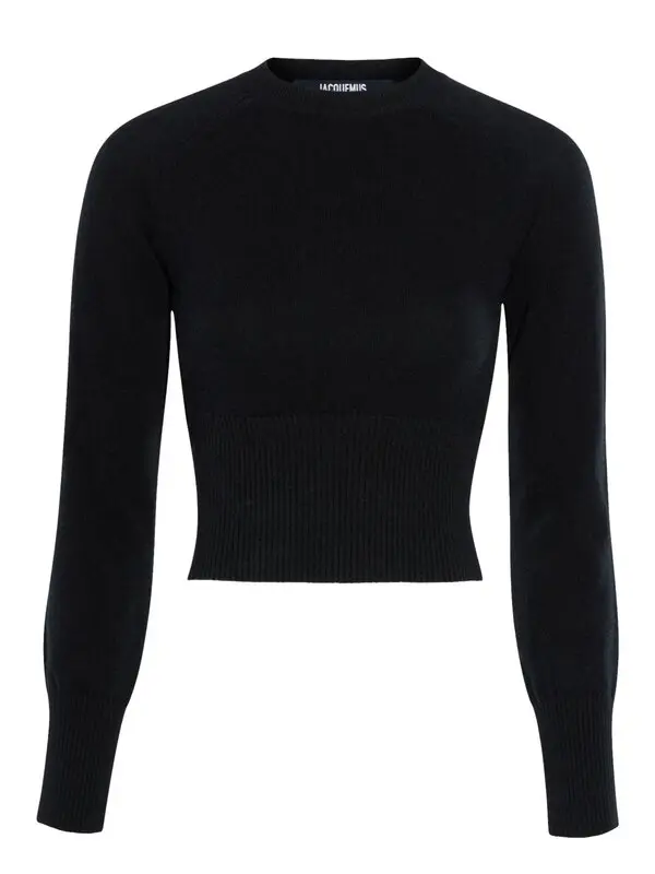 Jacquemus La Maille Soglia Cashmere Pullover - Black
