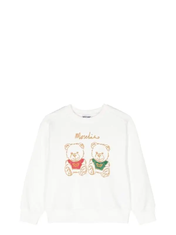 Moschino Teddy Bear Print Sweatshirt - White