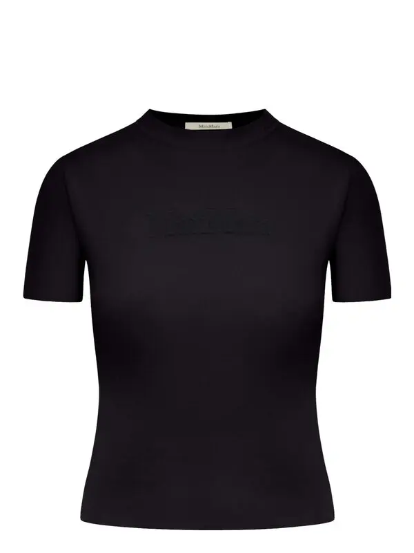 Max Mara Crewneck Short-sleeved T-shirt - Black