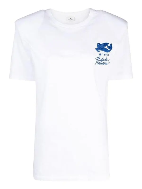 Etro Logo Decal T-shirt - White