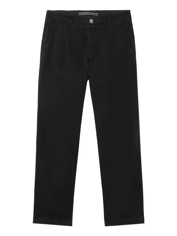 Stone Island Elastic Organic Cotton Twill Pants - Black