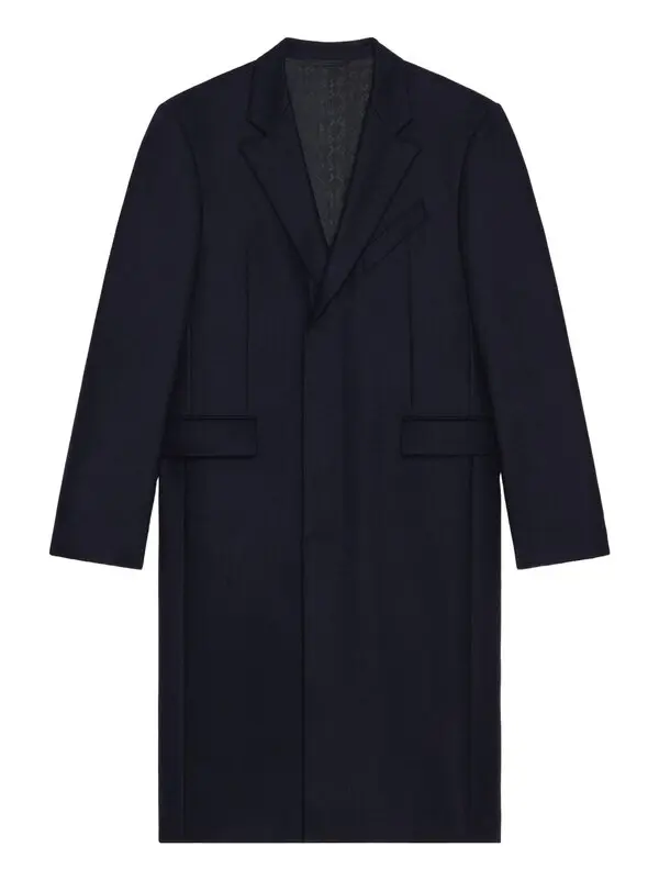 Givenchy Fitted Long Coat - Night Blue