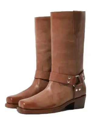 Paris Texas Roxy 50mm Leather Boots - Brown