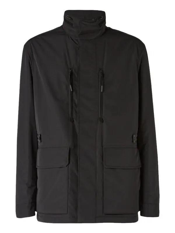 Zegna Logo Casual Jacket - Black