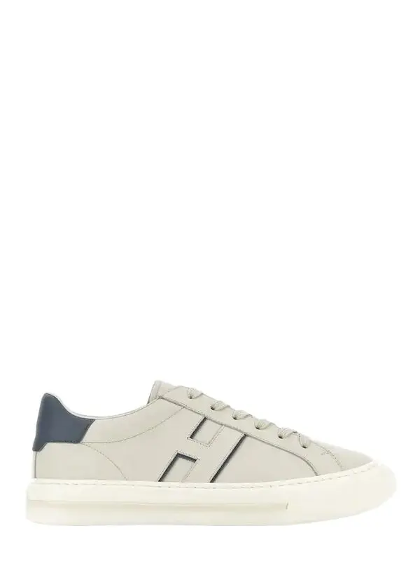 Hogan H Stripe Low-top Sneakers - Light Blue Ivory
