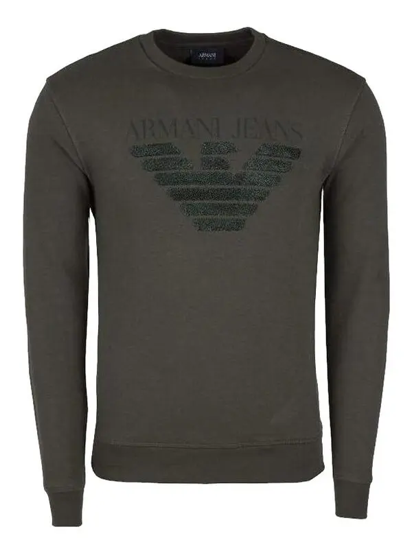 Emporio Armani Long Sleeve Crewneck Sweater - Black