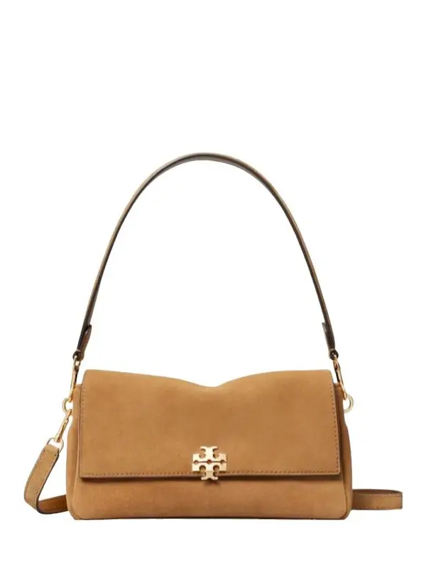 Tory Burch Charlie Small Flap Shoulder Bag - Brown