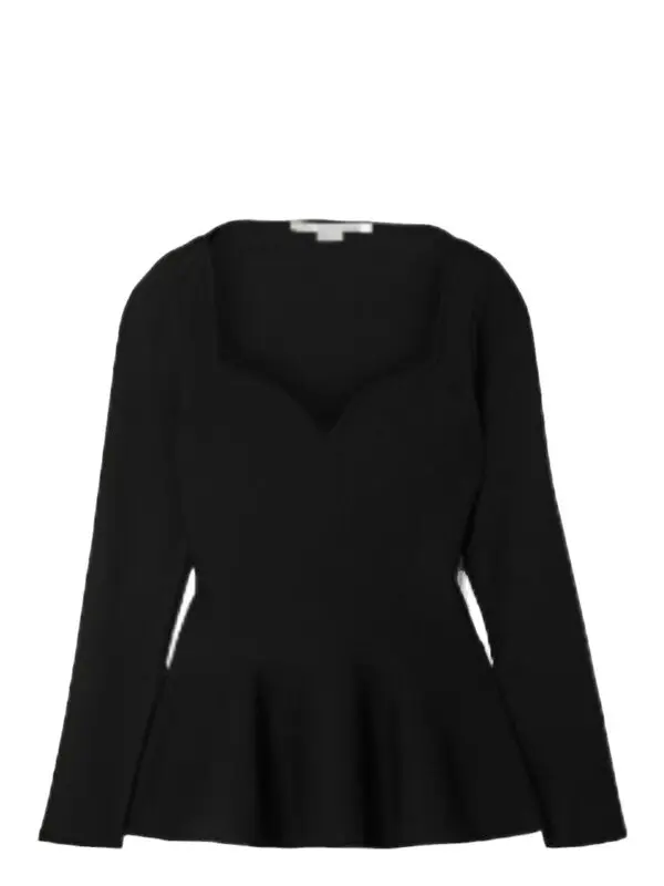 Stella McCartney Peplum Hem Top - Black