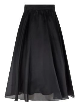 Max Mara Calle Flared Midi Skirt - Black