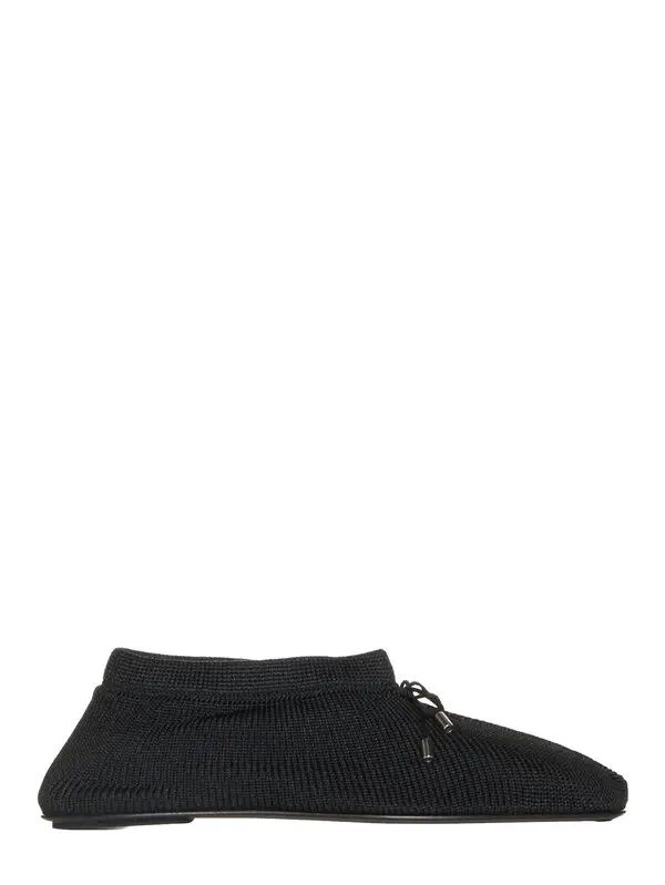 TOTEME The Knitted Ballerina Flats - Black