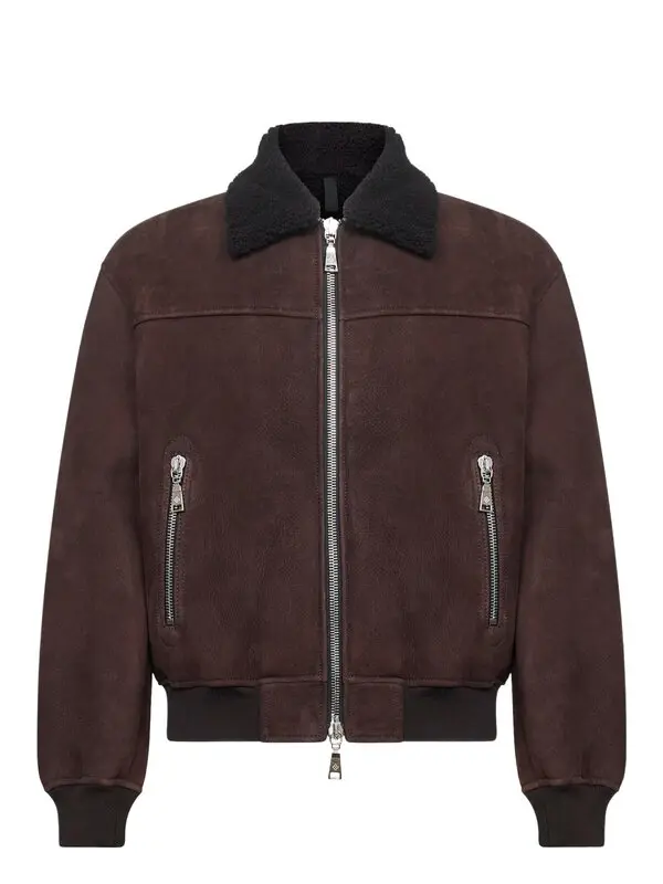 Tagliatore Long-sleeved Zip-up Jacket - Black