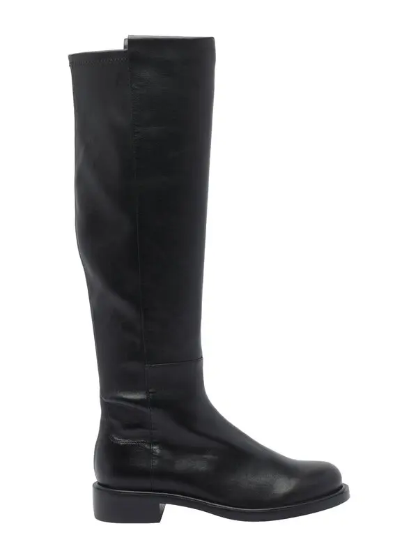 STUART WEITZMAN Round Toe Pull-on Boots - Black