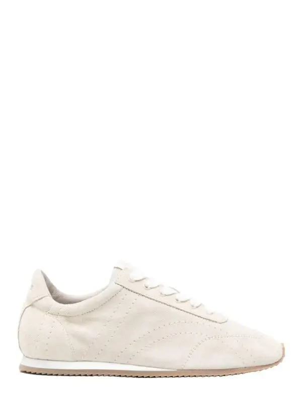 TOTEME Flex Suede Low-top Sneakers - White