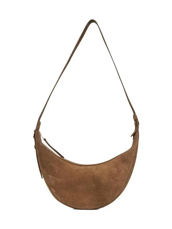 Khaite Suede Shoulder Bag - White